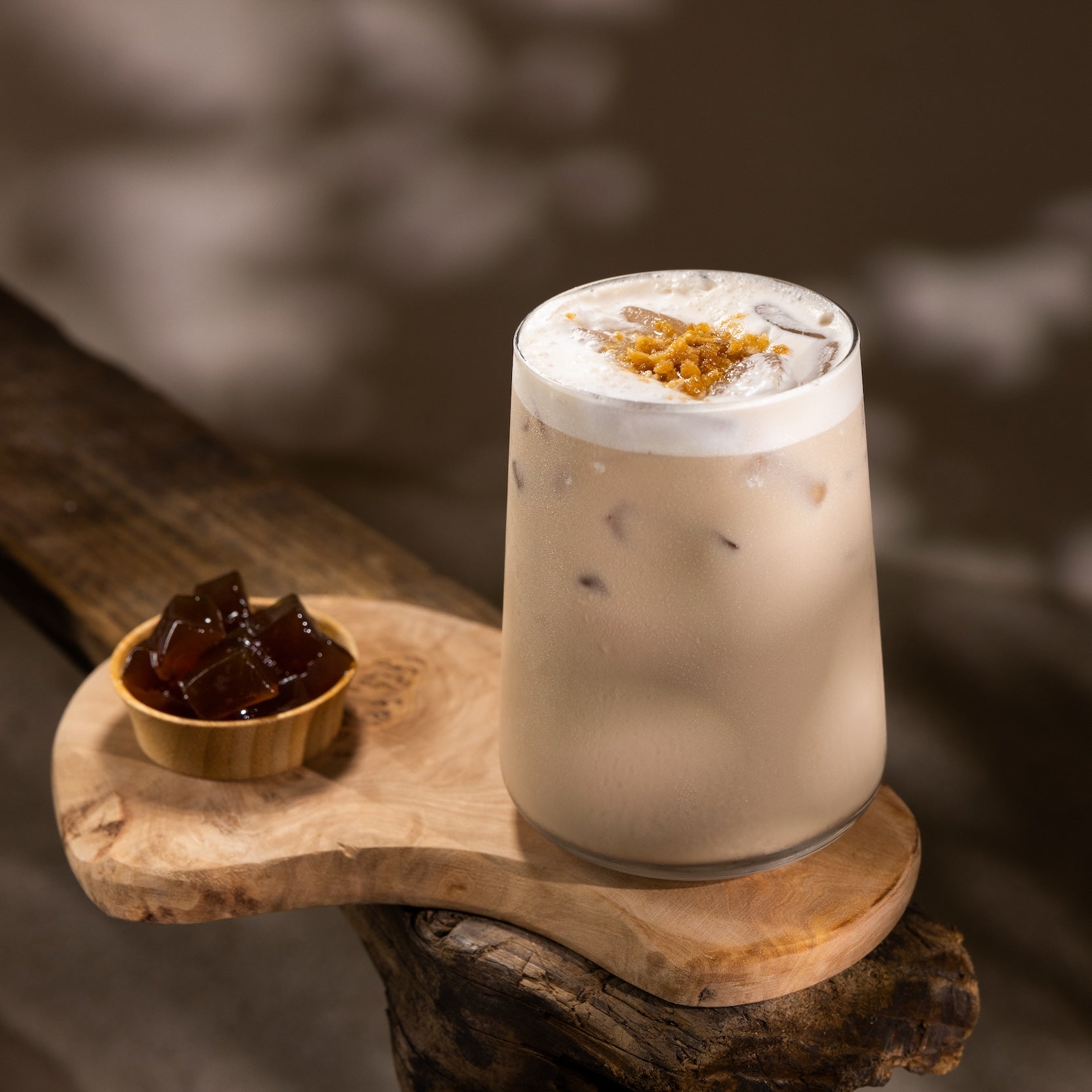 Popcorn Milk Tea with Brown Sugar Tapiochi™ (Tapioca Mochi) | torotea